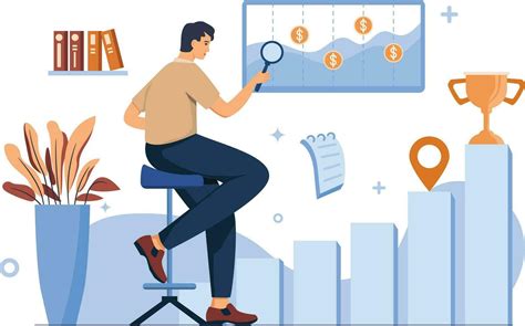 Financial Analysis Flat Vector Illustration 32471460 Vector Art At