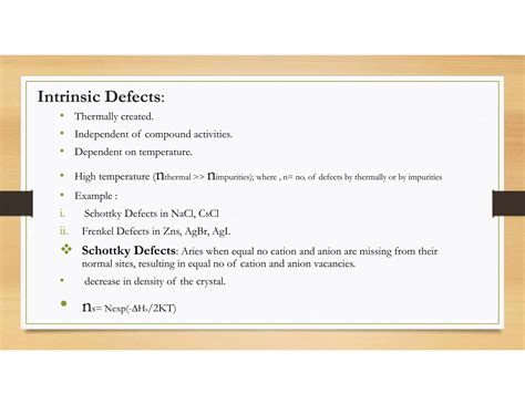 Intrinsic And Extrinsic Defects Pdf Chemistry Science