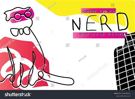 Nerd Poster Art Abstract Art Nerd Stock Vector Royalty Free 2246390561 Shutterstock