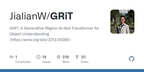 GitHub JialianW GRiT GRiT A Generative Region To Text Transformer For Object Understanding