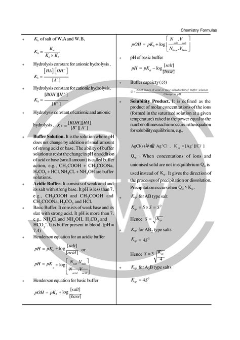Chemistry Formulas Artofit