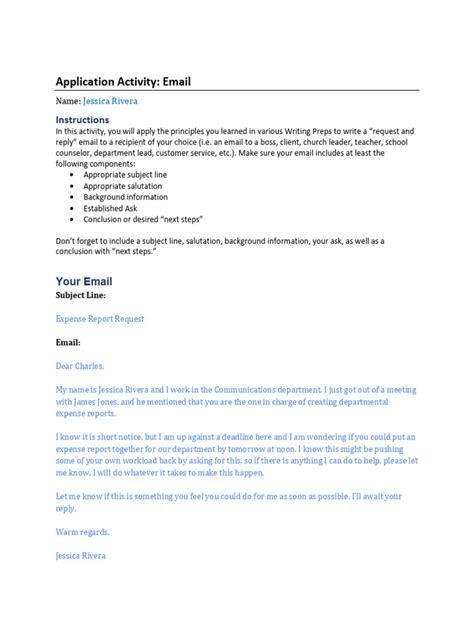 Pc102 W06 Applicationactivity Email Sample Pdf