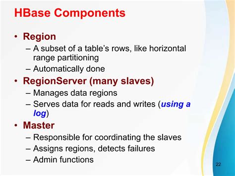 Hbase Hive Architecture And Working Examples Ppt Free Download