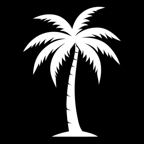 White Palm Tree Vector Art Icons And Graphics For Free Download