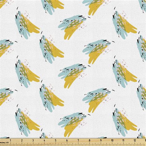 Abstract Upholstery Fabric By The Yard Abstract Watercolor Brush