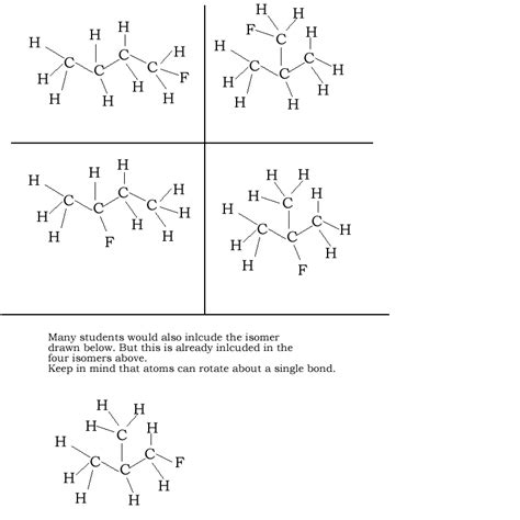 Chemistry Isomers Exercises