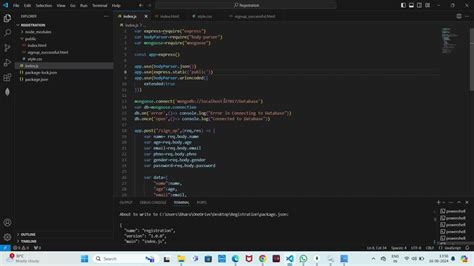 Bharathi Kavuru On Linkedin Bharatintern Task1 Html Css Nodejs Mongodb