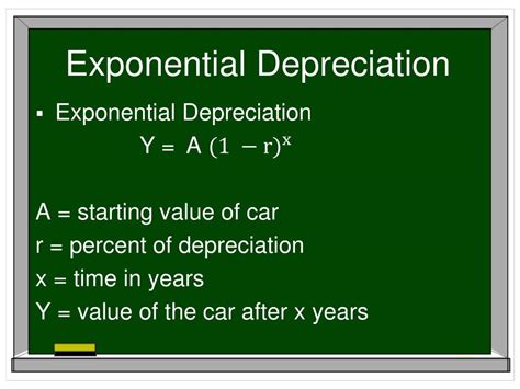 Ppt Exponential Depreciation Powerpoint Presentation Free Download