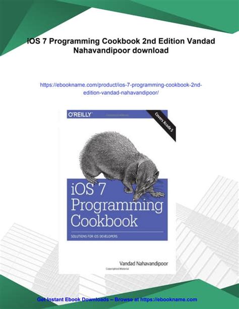 Ios 7 Programming Cookbook 2nd Edition Vandad Nahavandipoor Pdf