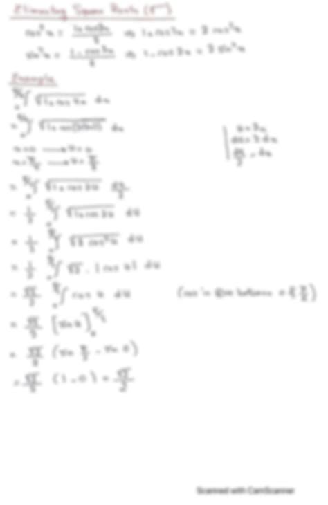 solution trigonometric integrals products of powers of sines and