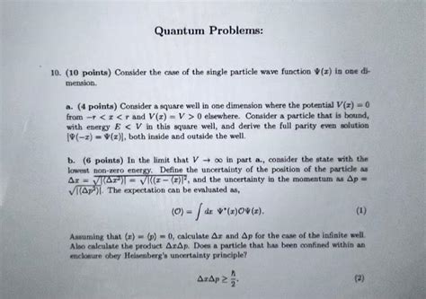 Solved 10 10 Points Consider The Case Of The Single