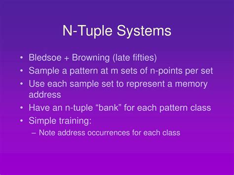 ppt pattern recognition with n tuple systems powerpoint presentation