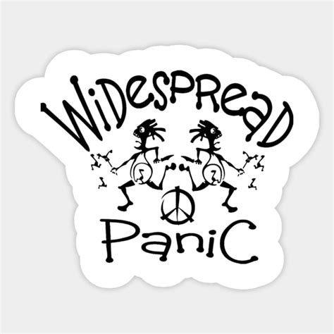 Widespread Panic Rock Band Logo Rock Band Sticker Teepublic