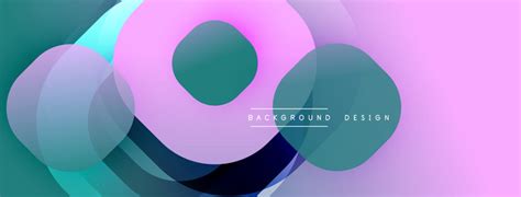 Abstract Design Features Overlapping Circles Vector Image