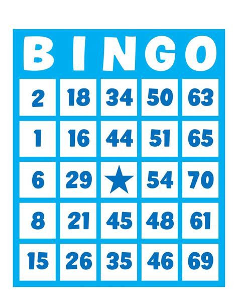 100 Free Printable Bingo Cards With Numbers