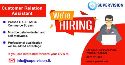 Customer Relation Assistant Job From Supervision Technology Pvt Ltd