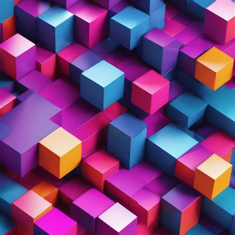 Premium Photo Abstract Cube Material Geometry Background 3d Rendering