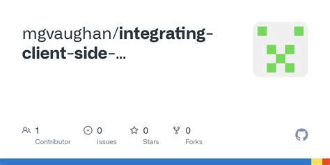 github mgvaughan integrating client side authentication authorization