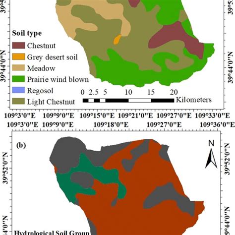 A Soil Classification Map B Hydrological Group Map Download A Soil Classification Map B Hydrological Group Map Download