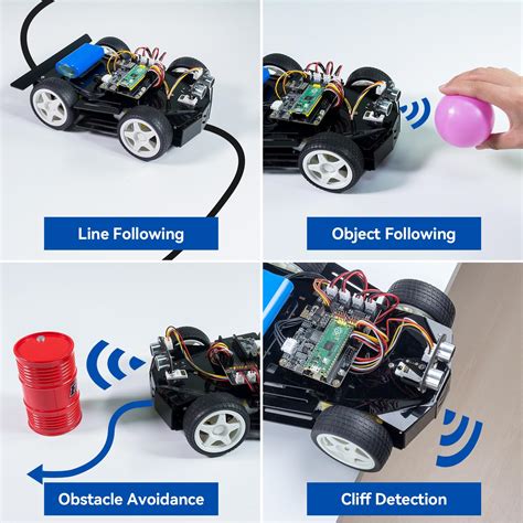 mua sunfounder robot car kit for raspberry pi pico open source