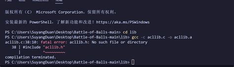 请问vscode可以使用acllib图形库吗？应该如何配置环境？ · issue 1 · satoing battle of balls