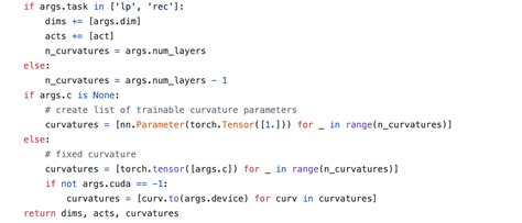 how is the value of curvature set · issue 10 · hazyresearch hgcn · github