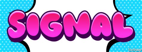 signal speech bubbles comics text effect generator