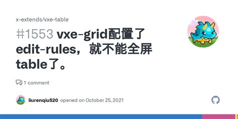 vxe grid配置了edit rules就不能全屏table了 Issue 1553 x extends vxe table GitHub
