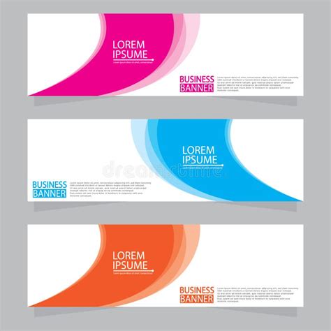 Vector Abstract Design Web Banner Template Web Design Elements