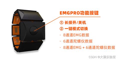 多通道肌肉电手势识别传感器二次开发模组 emgrpo 8通道肌肉电臂环 二次开发 csdn博客