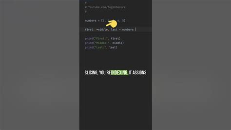 Stop Using Index Slicing Unpack Lists Like A Pro In Python Youtube