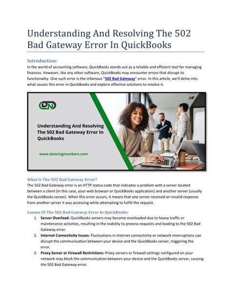 Ppt Understanding And Resolving The 502 Bad Gateway Error In