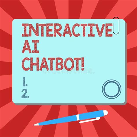 Handwriting Text Interactive Ai Chatbot Concept Meaning Computer Program That Simulates