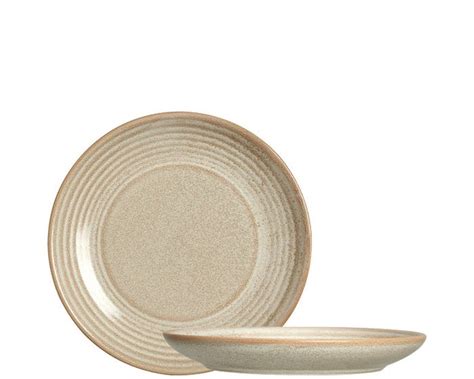 Folio Terrace Truffle Vitrified Stoneware Coupe Plate 8 20cm