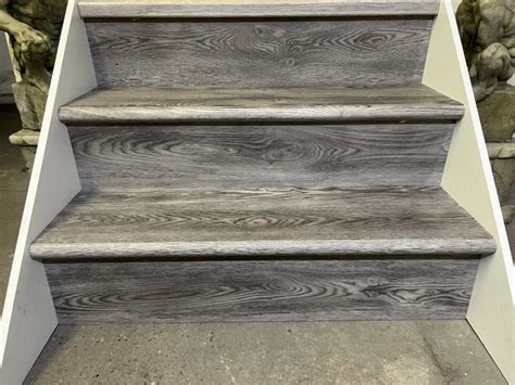 Luxury Stair Cladding Kit 13 Treads And Risers Lvt Ridged Core Grey Oak £600 00 Picclick Uk