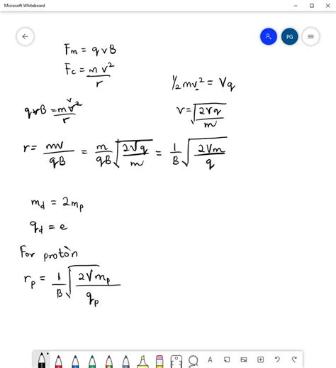A Proton And A Deuteron M D ≈2 M P Q D E Are Both Accelerated