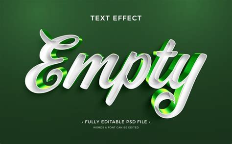 Premium Psd Empty Text Effect