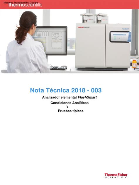Technical Note 2018 003 Analytical Conditions And Typical Tests Pdf Elementos Químicos