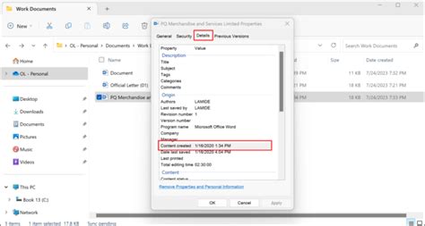 How To See When A Microsoft Word Document Was Created Or Modified In Windows