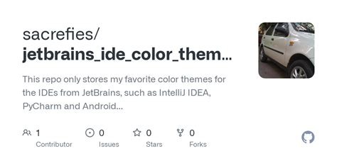 Github Sacrefiesjetbrainsidecolorthemes This Repo Only Stores My