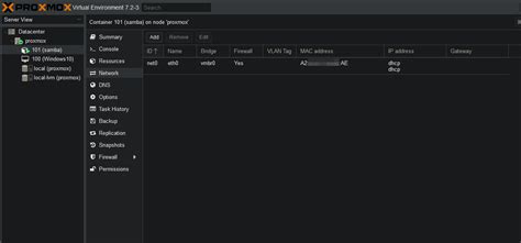 How Can See The Dhcp Leased Ip Of A Container From The Proxmox Webui