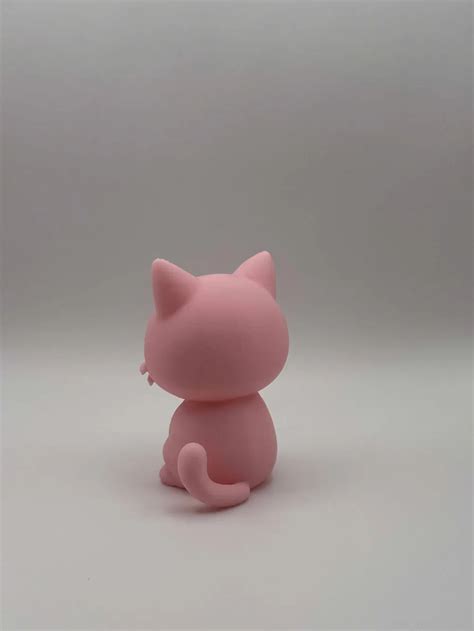 Nonchalant Cat Chibi Grumpy Kitty Free 3d Print Model Makerworld
