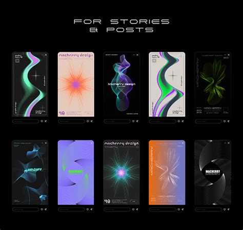 Vol 4 Abstract Lines Forms PNG Behance