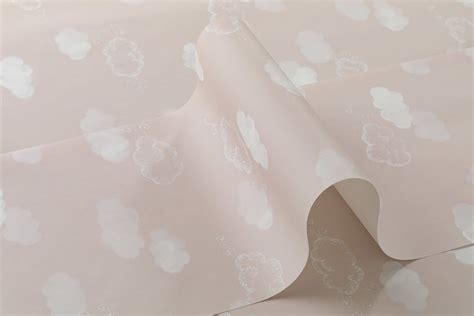 Cute Clouds Pink Repeat Pattern Wallpaper Hovia Hovia