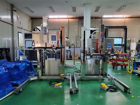 인트라이즈 2차 전지 전구체 진공포장용 주문제작 대형 수직형 진공포장기 2차전지 전구체