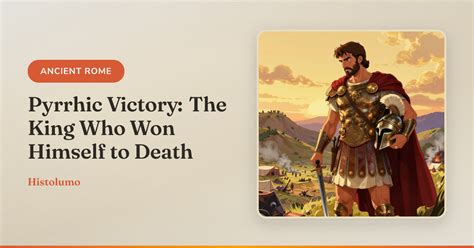 Pyrrhic Victory The King Who Won Himself To Death Histolumo History App