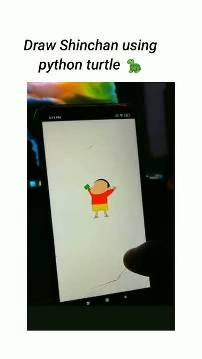 Draw Shinchan using python turtle #shorts - YouTube