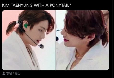 Bts V Ponytail