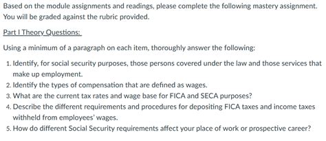 Based On The Module Assignments And Readings Please