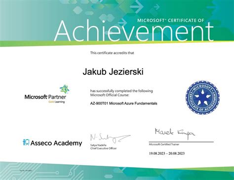 Jakub Jezierski On Linkedin Microsoftazure Azure Certification